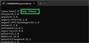 Pythonのパッケージを一覧を使用してインストールする、pip freeze | kantan-prog